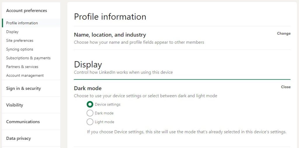 How to Use LinkedIn Dark Mode | Value Exchange